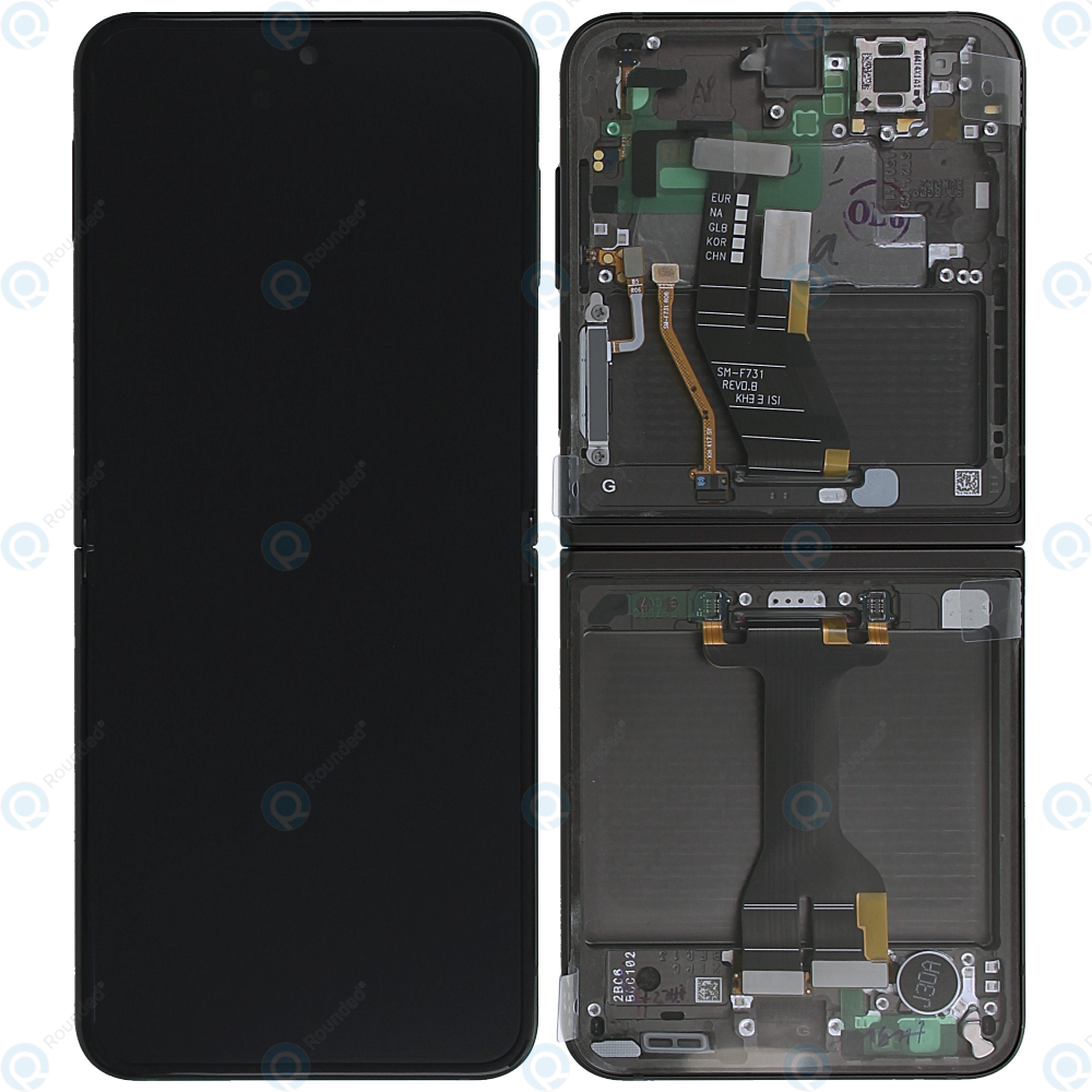 Samsung Galaxy Z Flip5 (SM-F731B) Display unit complete green / blue ...